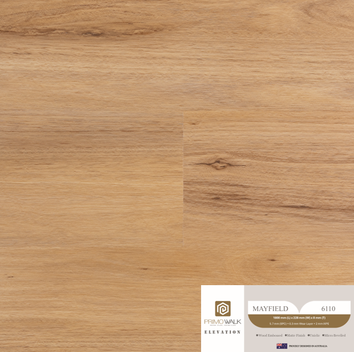 SPC HYBRID FLOORING - MAYFIELD (8mm) – PRIMO WALK